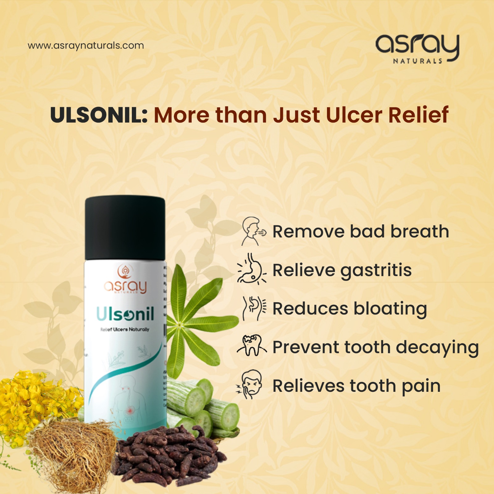 Ulsonil Syrup – Ayurvedic Remedy for Gastric, Peptic & Mouth Ulcers